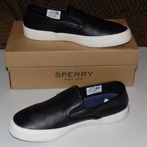 Sperry | Shoes | New Sperry Captains So Perforated Black Leather | Poshmark